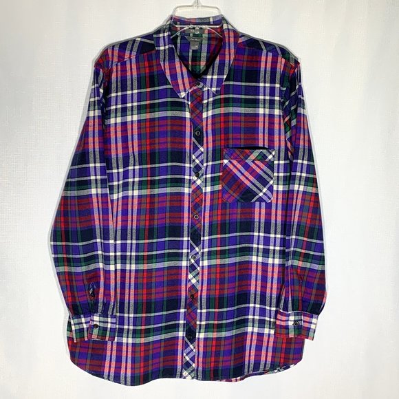 Eddie Bauer | Tops | Eddie Bauer Plaid Classic Fit Flannel Shirt | Poshmark